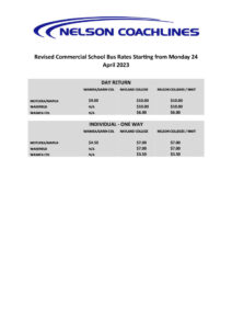School Buses - Nelson Coachlines, Charters & Bus Services